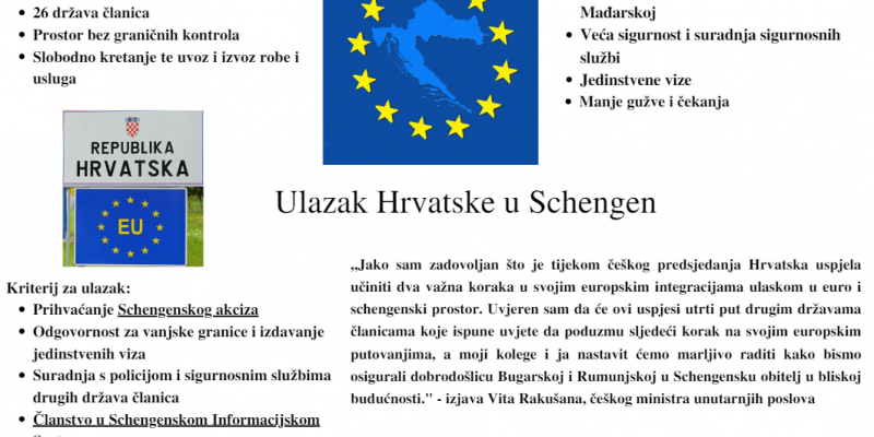 Ulazak Hrvatske u Schengen | Gimpoz